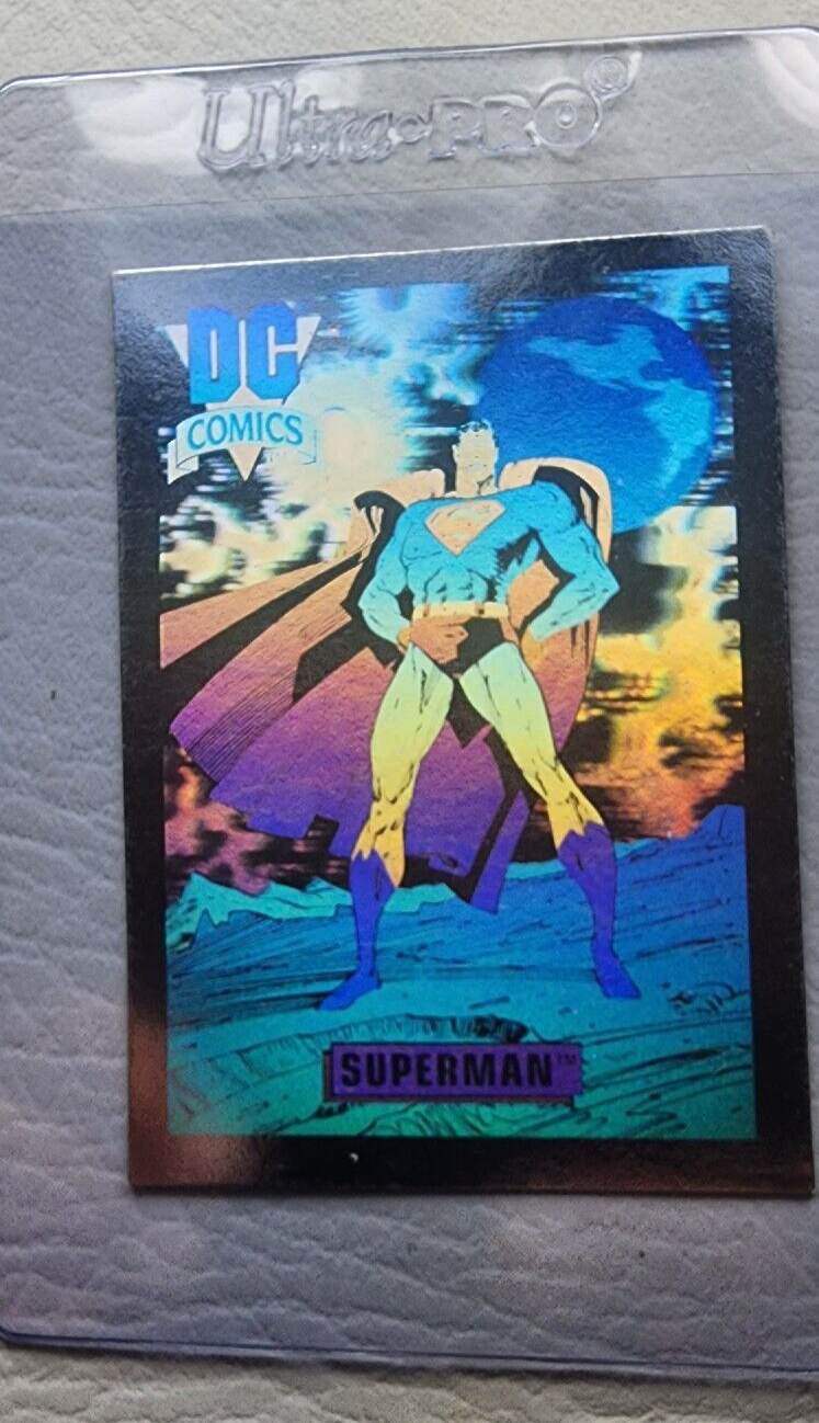 DC Comics 1992 Series 1 DC Hologram Hall of Fame SuperMan DCH8 Superman ...