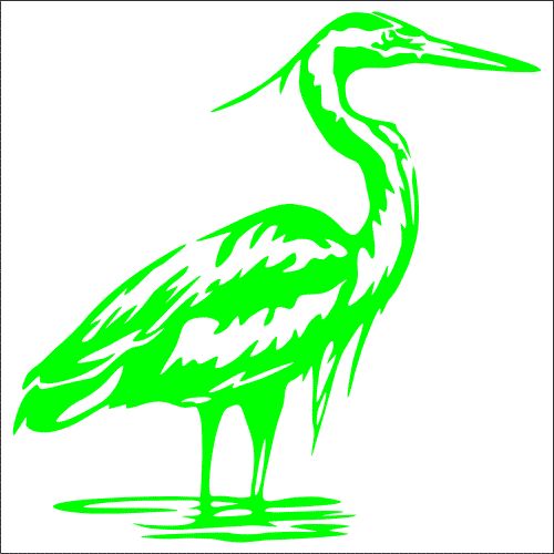 Crane Bird Vinyl Decal / Sticker 2(TWO) Pack | eBay