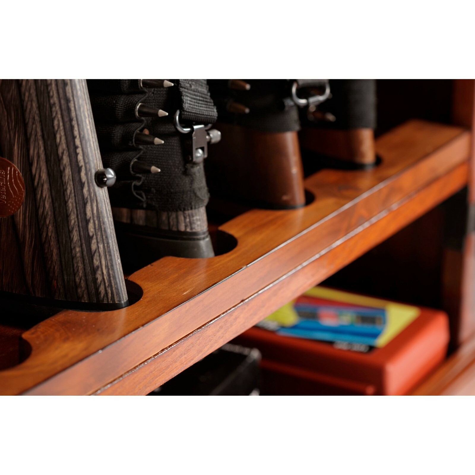 Gun Safe Cabinet 10 Rifles Wood Storage Locker Shotgun Lock Shelf Rack ...