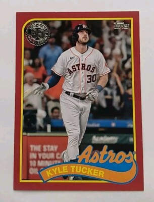 2024 24 Topps Series 2 1989 Kyle Tucker Houston Astros Red Border ...