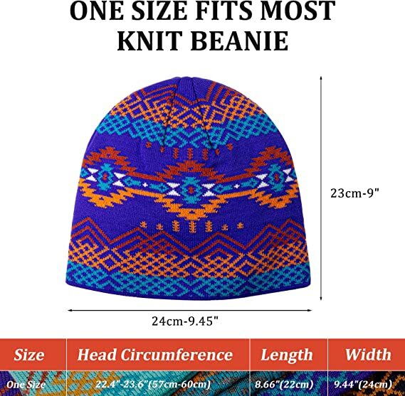 Native American Indian Navajo Print Knit Beanie Hat-173 | eBay