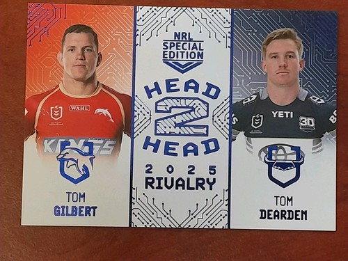 2025 NRL Rivalry Head 2 Head Blue #119/165 Dearden Gilbert Cowboys ...