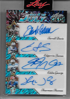 2025 LEAF QUAD AUTO TERRELL DAVIS, EDGERRIN JAMES, EDDIE GEORGE ...