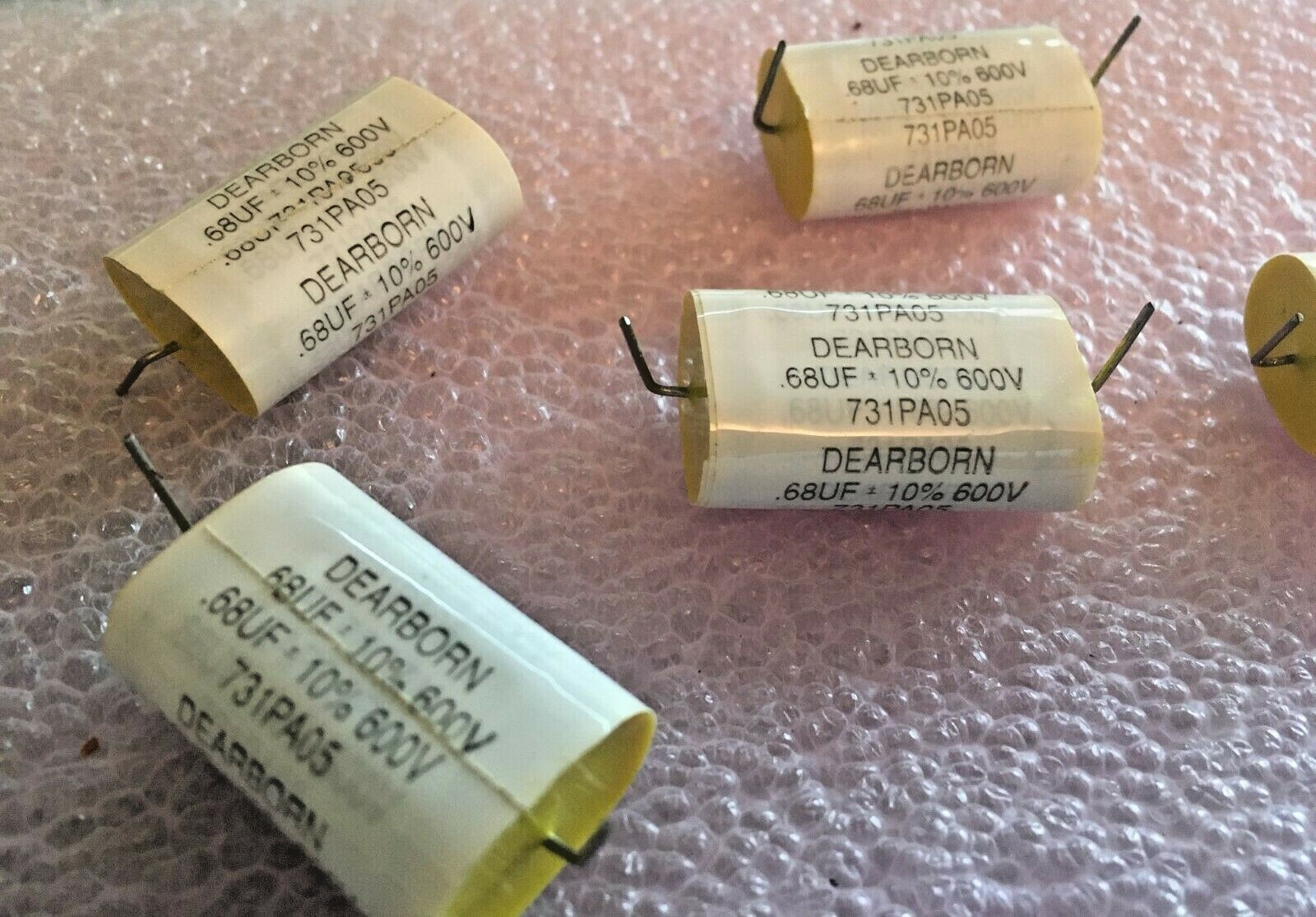 .68UF 600V Axial Metalized Polypropylene Film Audio Capacitor 731P ...