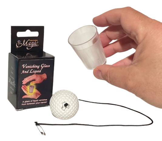 ROYAL VANISHING SHOT GLASS & LIQUID Magic Trick Vanish Hand Ball Pull ...