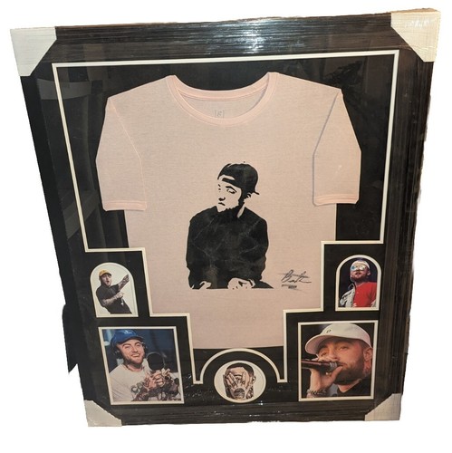 MAC MILLER SIGNED FRAMED SHIRT AUTOGRAPHED BLUE SLIDE PARK SWIMMING ...