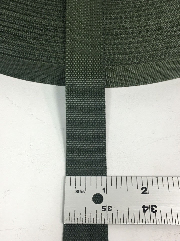 1 Inch CAMO GREEN MilSpec Military Webbing MIL-W-43668 T/3 STD INFRARED ...