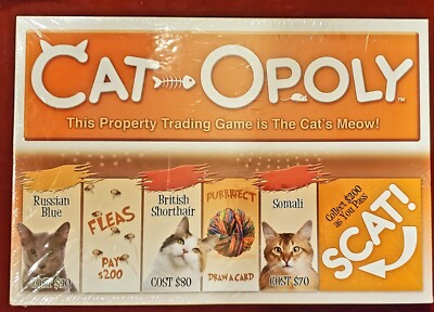 Cat-Opoly - Cat Lover’s Monopoly Board Game Sealed | eBay