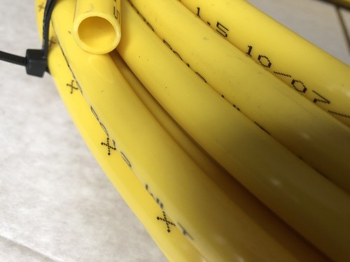 ABC 30m Coil DIN 73378 PA12 WLT 12x1.5 OD12mm ID Yellow Nylon Tube Air ...