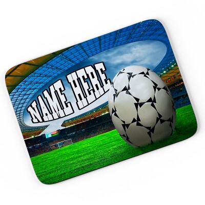 Personalised Mouse Mat Football Computer Mouse Pad PC Custom Boys Gift ...