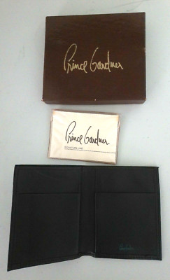 VINTAGE PRINCE GARDNER BLACK LEATHER WALLET | eBay