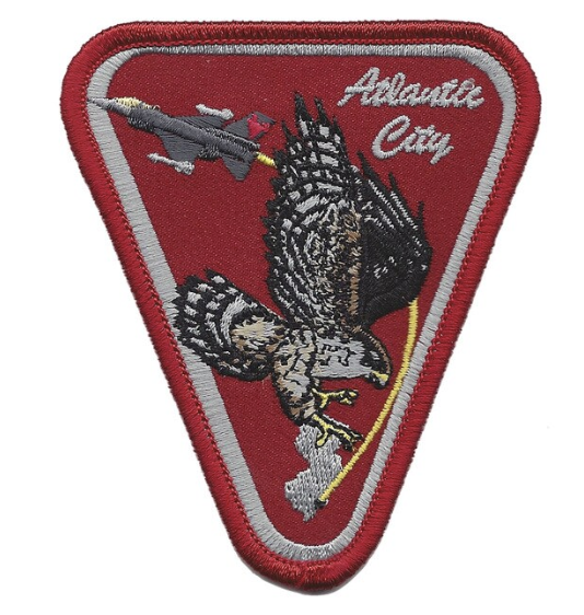 3.5" AIR FORCE 119TH FIGHTER SQUADRON ATLANTIC CITY NJ EMBROIDERED ...