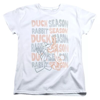 Looney Tunes "Duck Season Rabbit Season" Women's T-Shirt | eBay