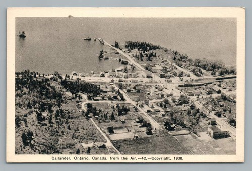 Callander Ontario~Rare Vintage Lake Nipissing Postcard 1938 | eBay