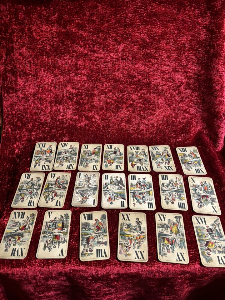 Antique 1800s Playing Tarot Cards All 54 Deck | eBay