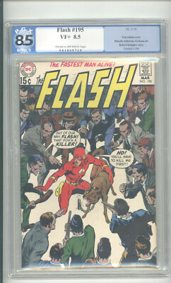 FLASH #195 PGX 8.5 "NEAL ADAMS COVER " | eBay