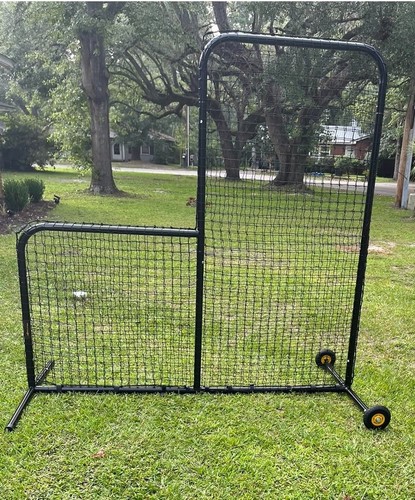 L Screen Baseball Pitching Net for Batting Cage Pitching Screen ...