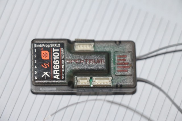 Spektrum AR6610T 6-Channel DSMX/DSM2 2.4Ghz Telemetry Receiver ...