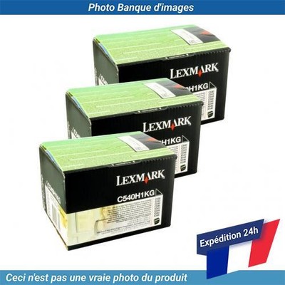 Lexmark C540 Toner Black HY RP 3 Pack | eBay