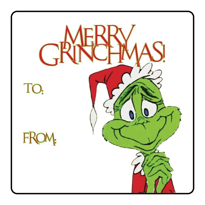 20 - 2" X 2" Christmas Grinchmas Grinch Labels for Gift Name Tag Favor ...