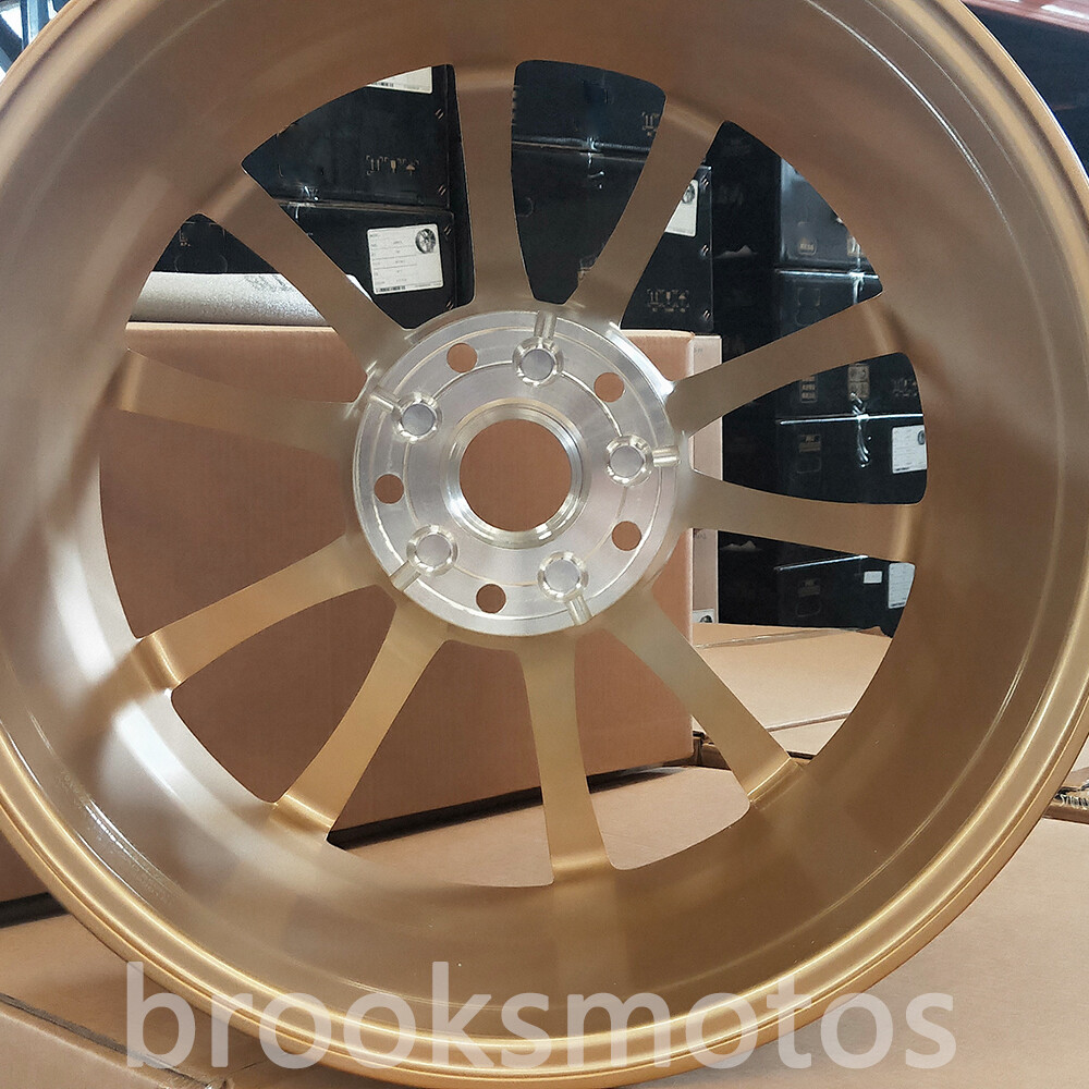 19" FORGED GOLD WHEELS RIMS FIT PORSCHE 911 997 991 WIDE BODY 19X8.5 ...