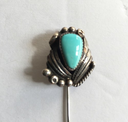 VTG Navajo Delvin J. Nelson Turquoise Stickpin | eBay