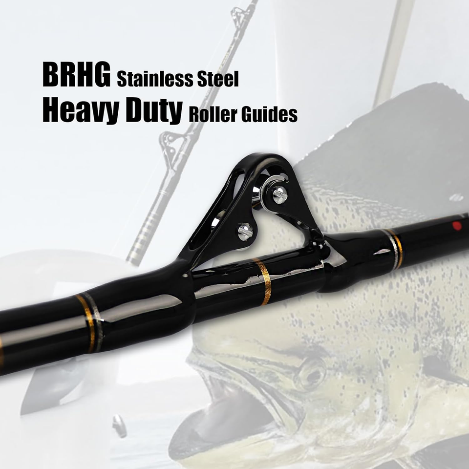 1-Piece Saltwater Offshore Trolling Rod 6-Feet Big Game Rod ...