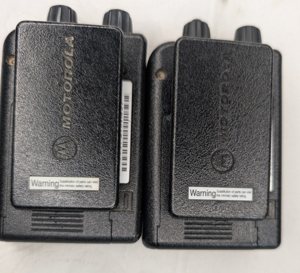 *2* Motorola Minitor V (5) Stored Voice Pagers & Charger -- Tested w ...