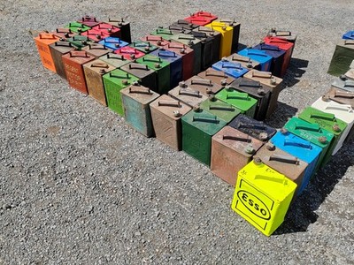 Vintage Petrol Jerry Can With Cap Shell Mex BP Ltd | eBay UK