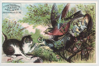 TRADE CARD JOSEPH PETTIGREW AST CO CHILDS SHOES PORTSMOUTH NH BOOTS ...