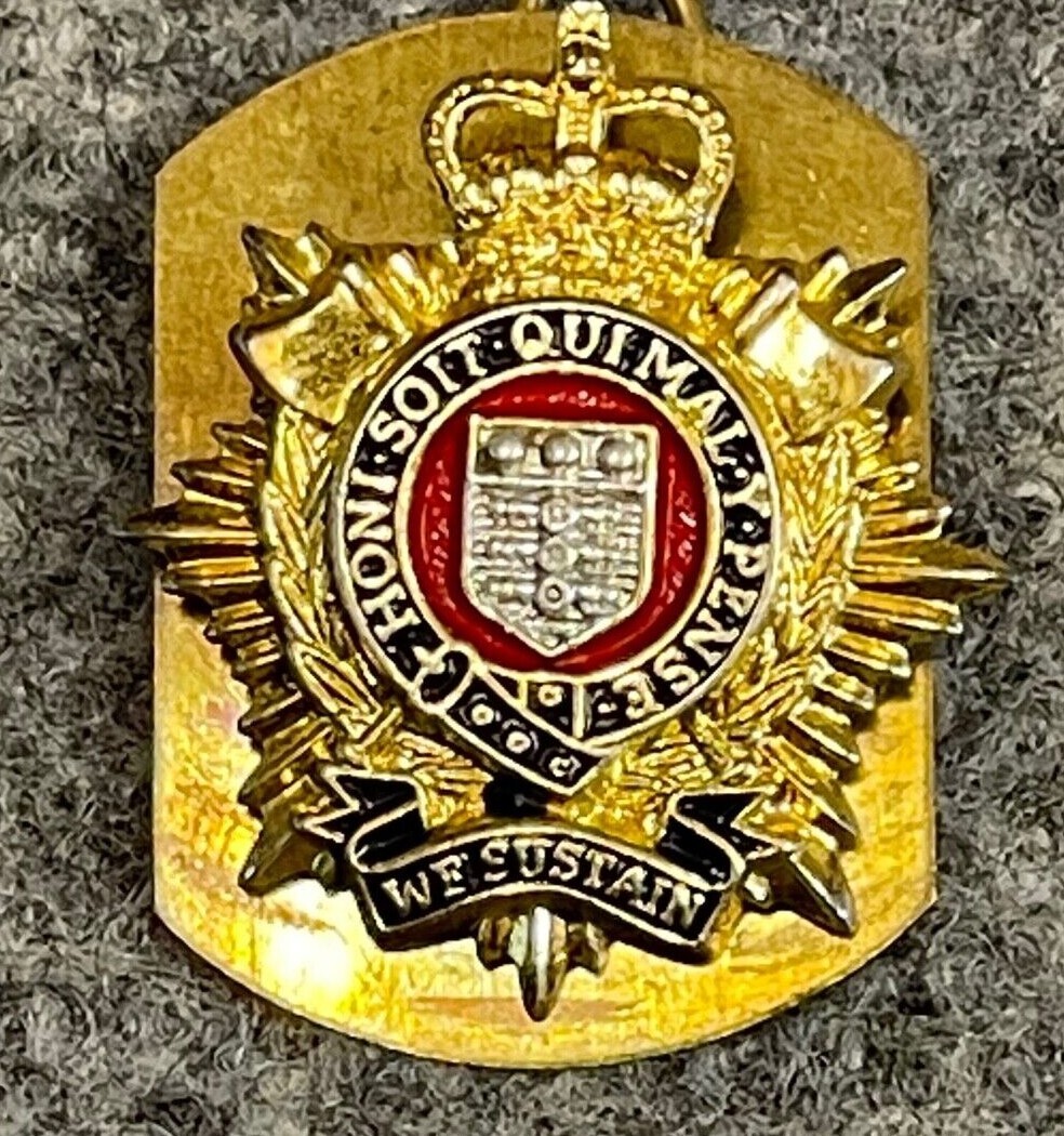 British Army Surplus Royal Logistic Corps Metal Collar Badges Gold ...