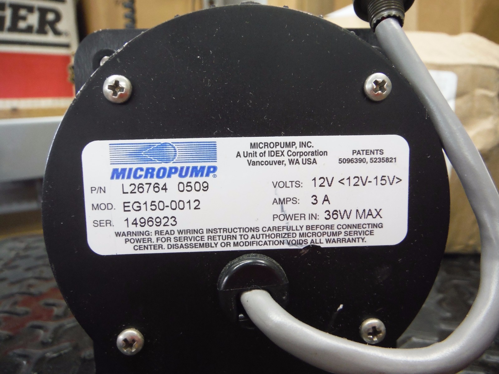 MICROPUMP - EG150-0012 - L26764 059 PUMP | eBay
