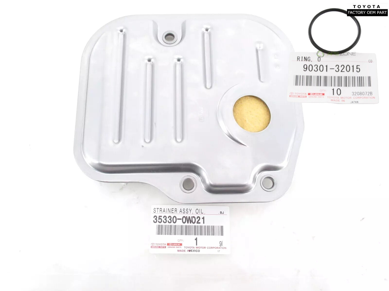 GENUINE TOYOTA COROLLA YARIS A/T STRAINER & O-RING OEM 35330-0W021 ...