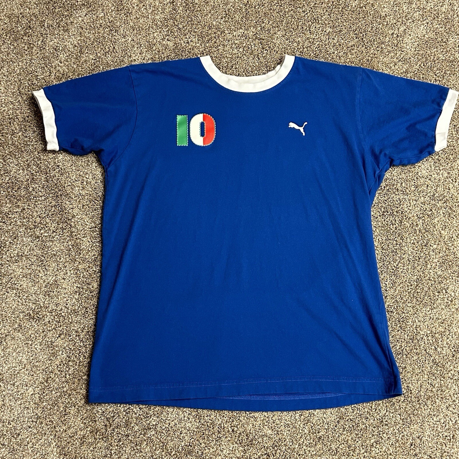 Puma Mens Blue Italy National Team Italia Short Sleev… - Gem