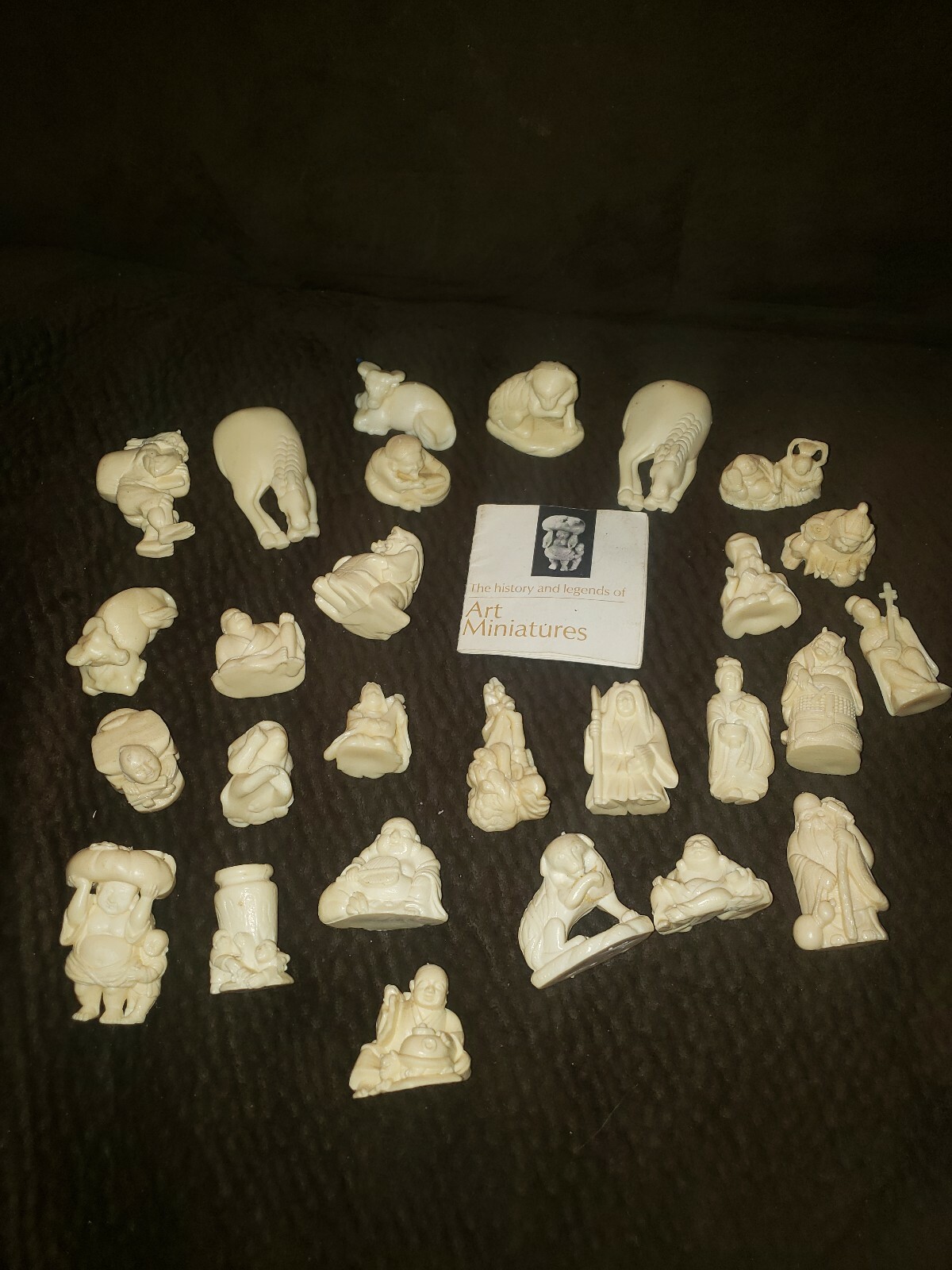 Vintage 1971 Jocar Netsuke Set of 27 Resin Oriental Plastic Art ...