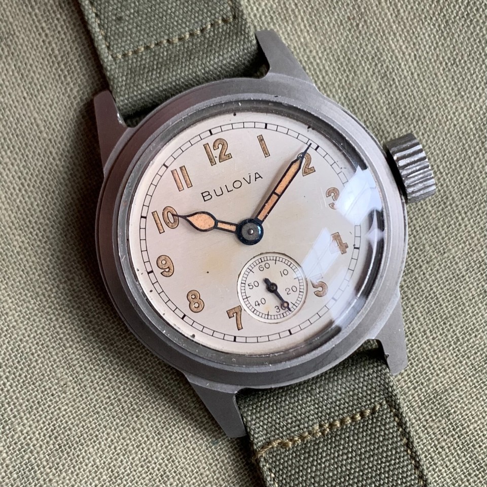 Bulova 1917-H 10BM US Military Issued Korean War Era Stainless ...