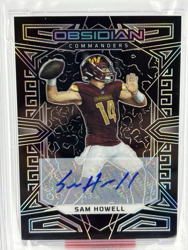 2023 Panini Obsidian Sam Howell Autograph Commanders Seahawks #99 PSA 9 ...