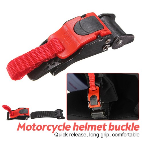 Motorcycle Helmet Quick Release Buckle Kit Ratcheted Metal Chin Strap ...