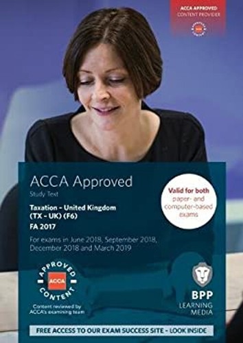 Acca F6 Taxation FA2017 : Étude Texte Livre de Poche BPP Learning ...