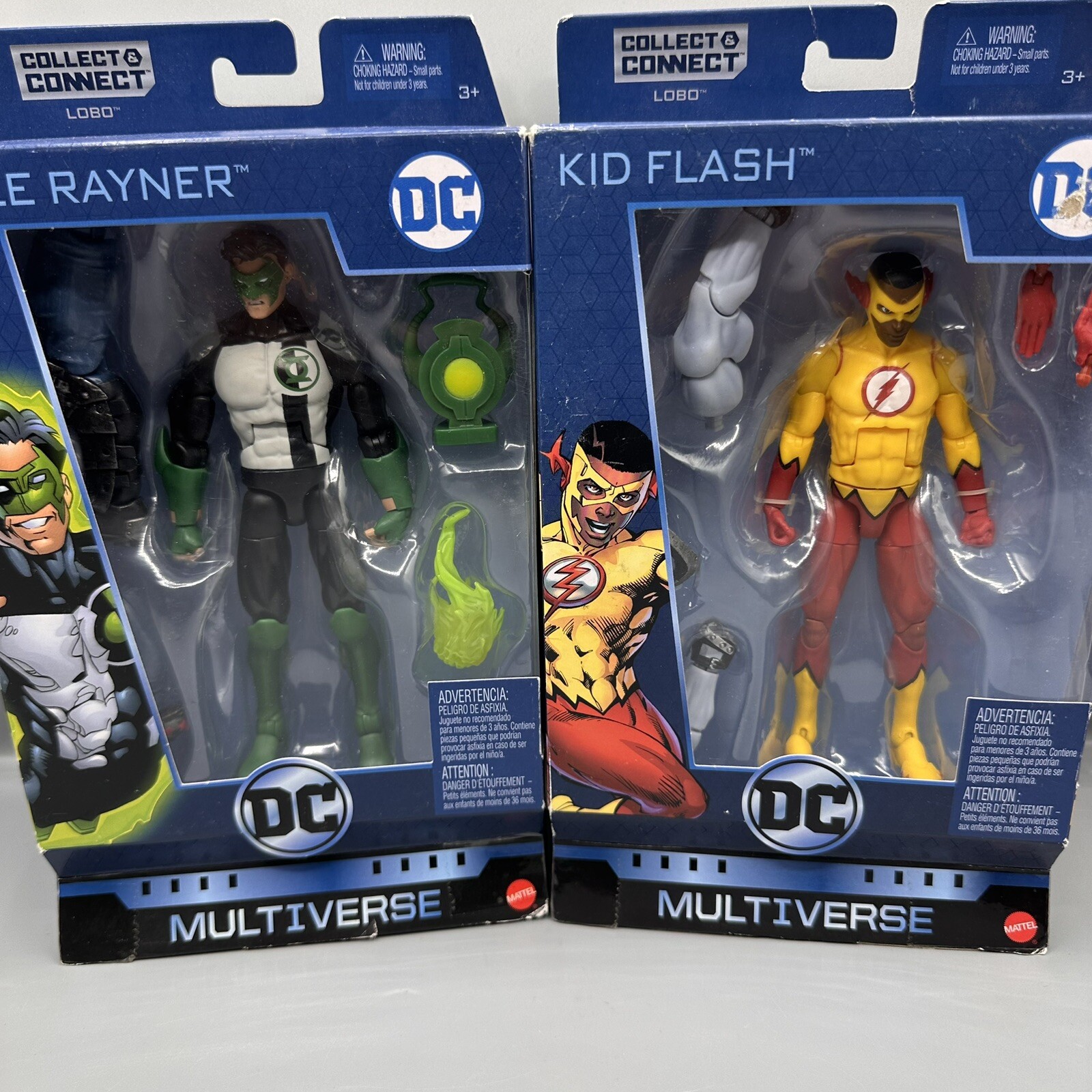 DC Multiverse Kyle Rayner & Kid Flash Action Figures – New in Damaged ...