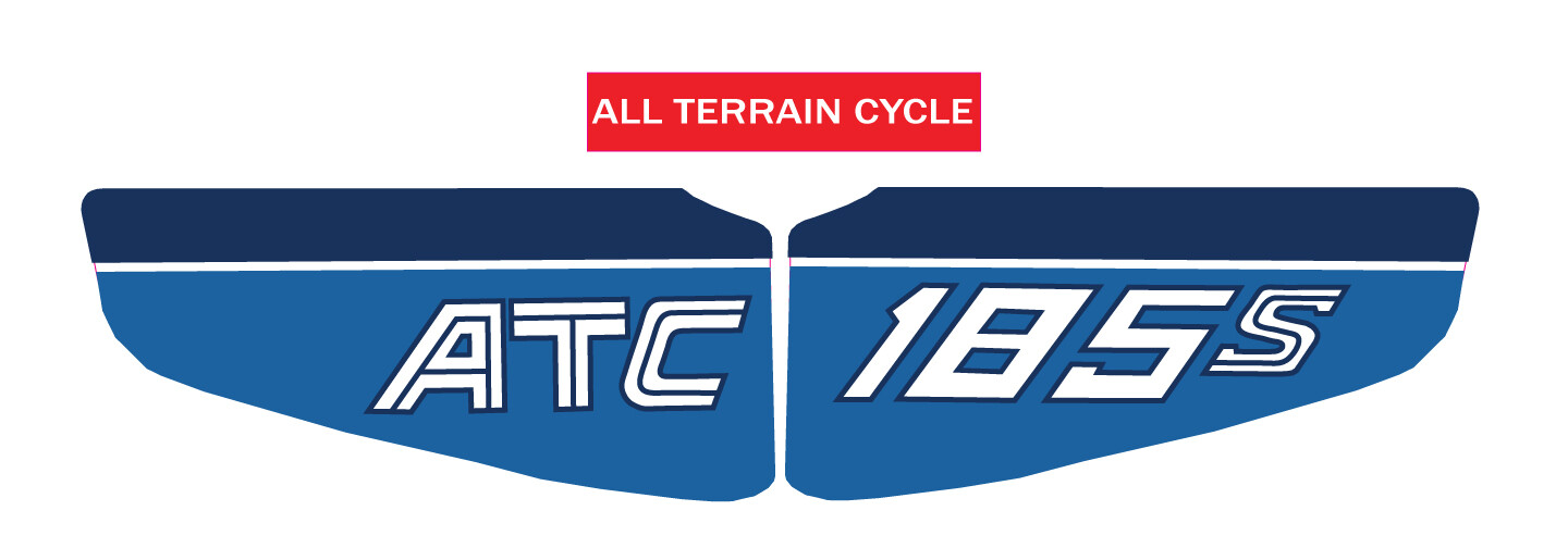 1983 Honda ATC 185 Three Wheeler Fender Decal Set | eBay