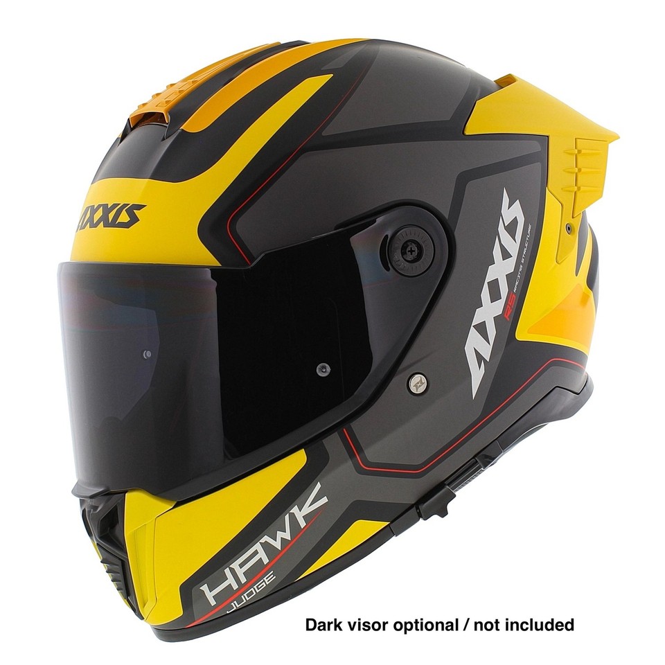 Axxis Hawk SV Evo full face helmet Judge B13 matte yellow black ...