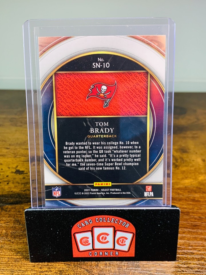 2021 Select Tom Brady Numbers Sn-10 Buccaneers HOF | eBay