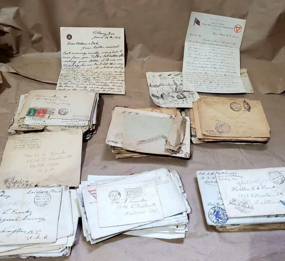 WW1 1918/1919 Original Rare Letters To Home From Soldier HUGE LOT | eBay