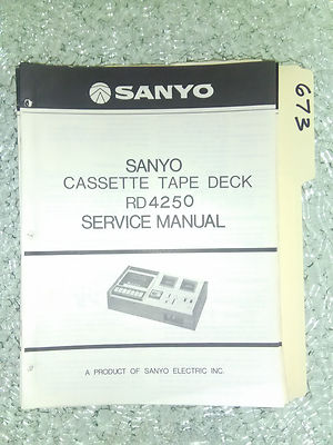 Sanyo rd-4250 service manual original repair book stereo tape deck ...