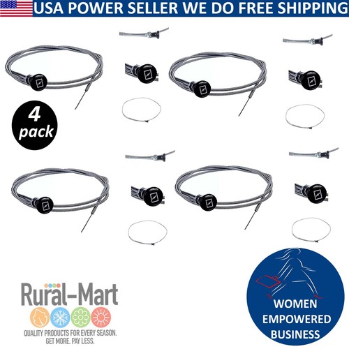 237 Rotary Universal Push Pull Choke Cable 63" Inner 60" Conduit (2-3/4 ...