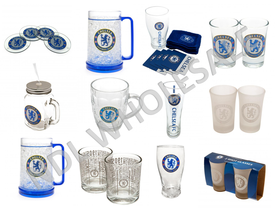 CHELSEA FC Pint Glass Shot Glass Whiskey Glass Tankard Mason Jar ...