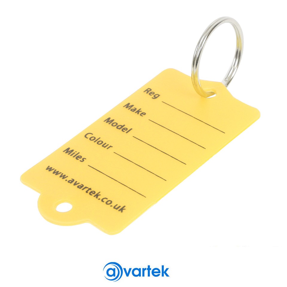 Car Keyrings Key Ring Traders Dealers Tags - Yellow Red Orange Blue ...