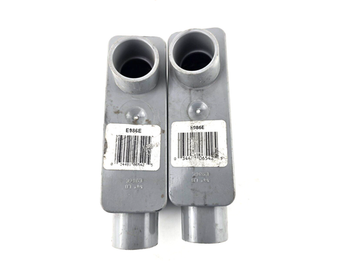 2pcs NOS Carlon E986E 3/4" Access Type LB PVC Conduit Access Fittings ...