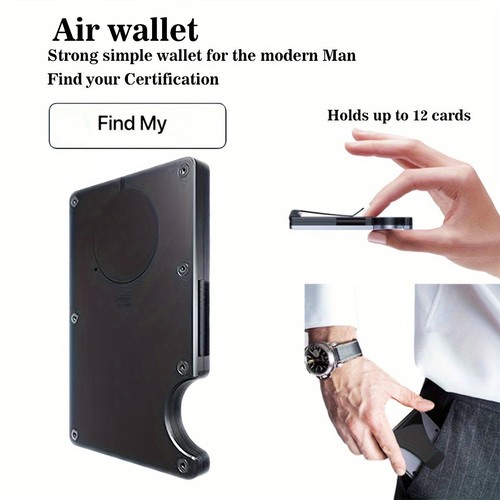 Men's minimalist money includes RFID blocking & iPhone GPS positioning ...